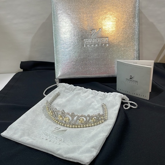 Swarovski | Jewelry | Authentic Swan Signed Swarovski Princess Pearls ...